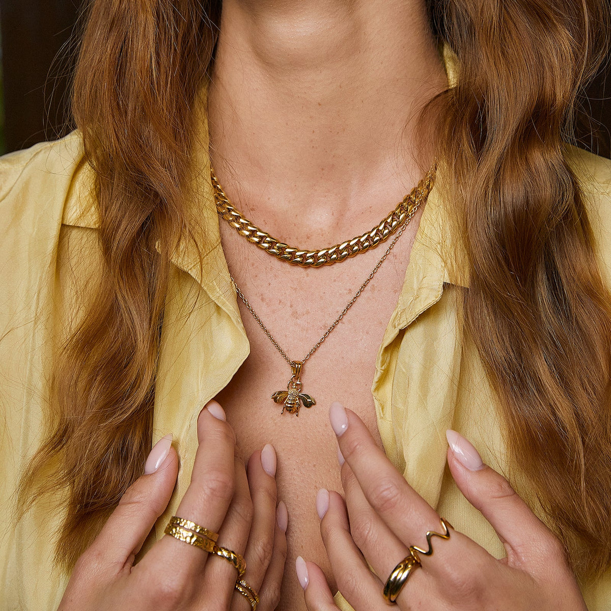 Honey Bee Gold Necklace – Sooki Boutique